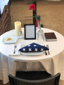 The Fallen Soldier Table - Special Moments Events